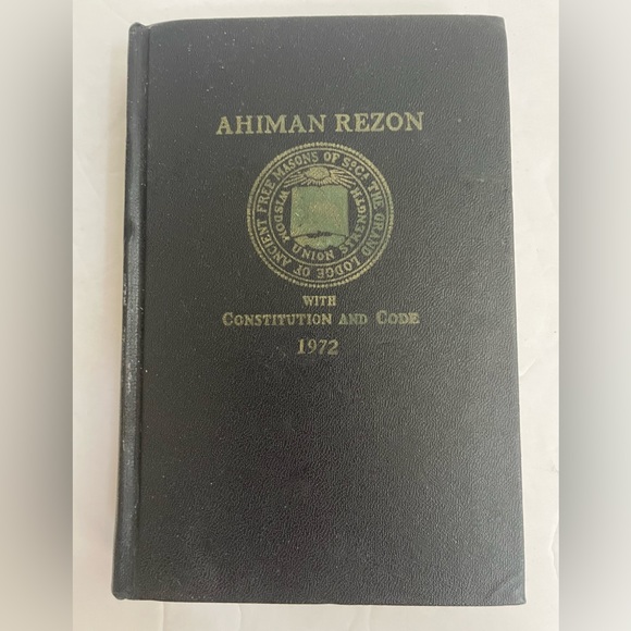 unbranded | Other | Ahiman Rezon With Constitution And Code 972 Free ...